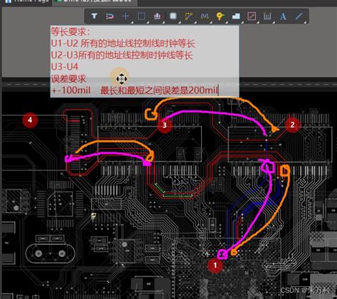 Altium Designerad软件使用记录14 Pcb布线部分之地址线的拓扑等长处理ad14如何等长处理 Csdn博客