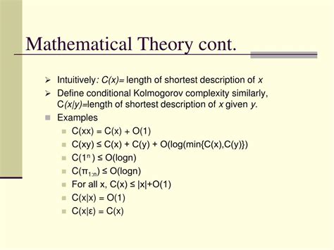 ppt kolmogorov complexity and its applications powerpoint