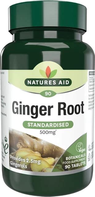 Natures Aid Ginger Root 500 Mg 90 Tablets Botanical Supplement Providing Ging £949 Picclick Uk
