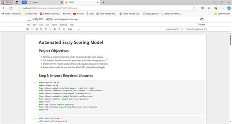 Mehak Nasheen On Linkedin Machinelearning Automatedgrading Essayscoring Codealpha Ai Nlp