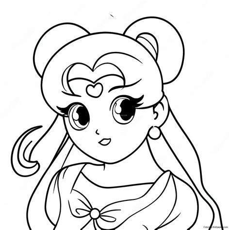 Princess Serenity Sailor Moon Coloring Pages