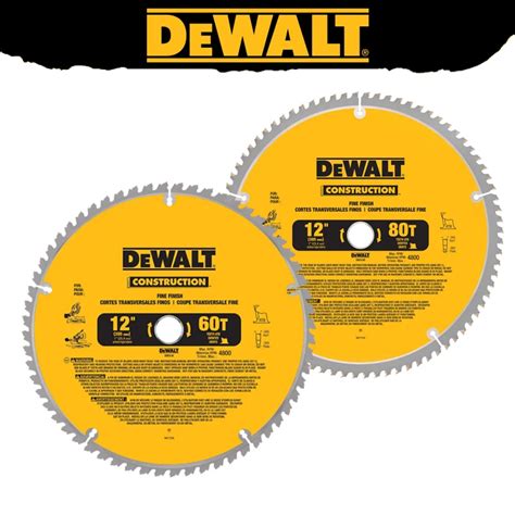 Dewalt Dw3126 Dw3128 Miter Saw Blade 12 Inch 60t 80t Fine Finish