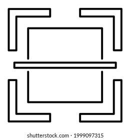 Vector Code Scan Outline Icon Design Stock Vector Royalty Free 1999097315 Shutterstock