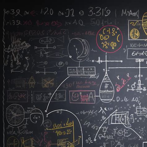 Premium Photo Blackboard With Math And Science Writing