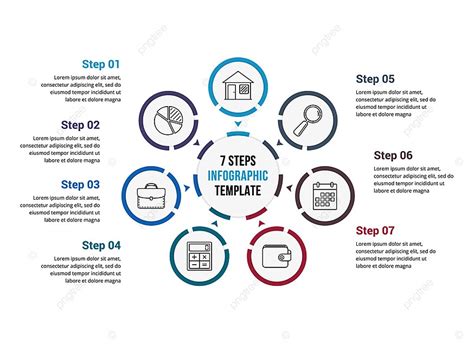 Circle Infographics Template With Seven Elements Banner Template Download On Pngtree