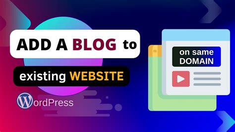 How To Add A Blog To Your Existing Html Website Install Wordpress Blog On Onohosting Youtube