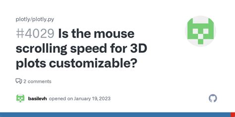 Is The Mouse Scrolling Speed For 3D Plots Customizable Issue 4029
