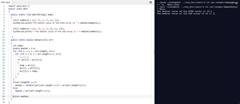 Solved Hello How Would I Find The Median Of An Array In Java This