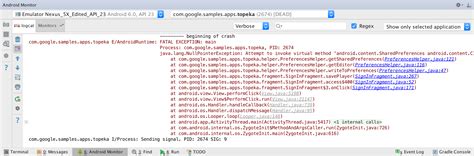 Analyze A Stack Trace Android Studio