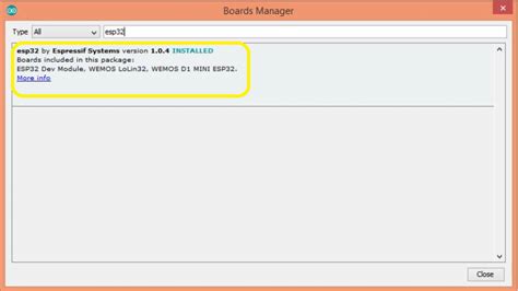 Install Esp32 Add On In Arduinoide In 1 Minute Electronics Innovation