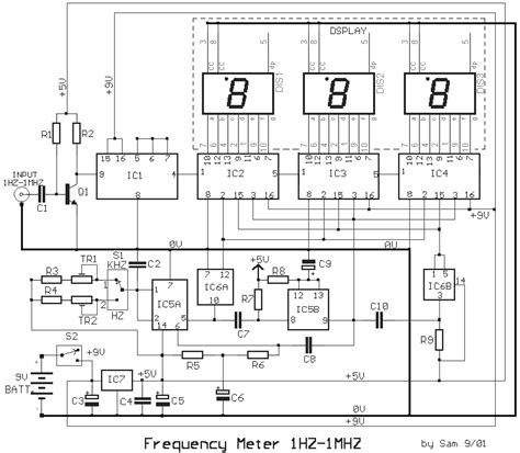 Frequency Meter Schematic Diagram