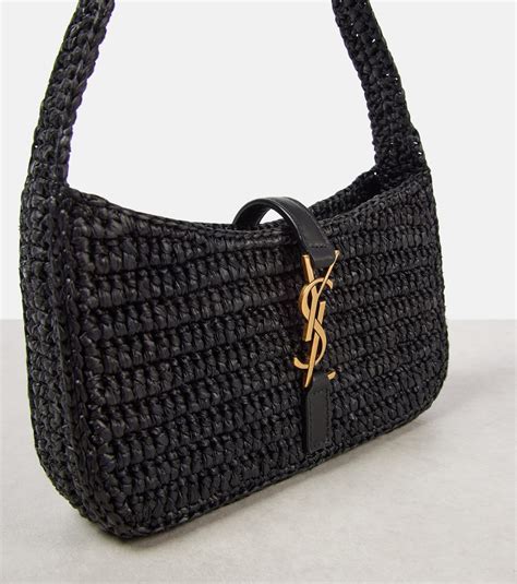 Saint Laurent Le 5 à 7 Mini Raffia Shoulder Bag Saint Laurent