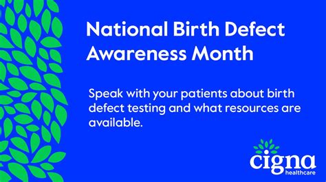 Cigna Healthcare On Linkedin Birth Defects Testing