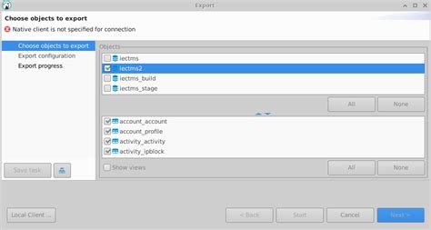 Dump Database Next Button Disabled By Default · Issue 17390 · Dbeaverdbeaver · Github
