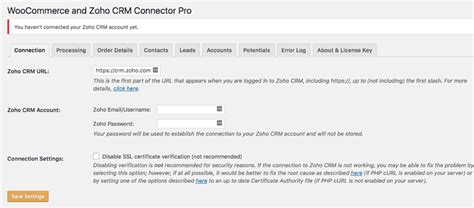 Woocommerce And Zoho Crm Connector Pro Wp Zone