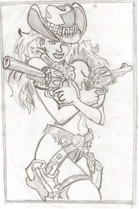 Cowgirl Pin Up By Tattoodude345 On Deviantart