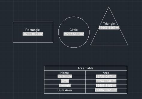 How To Mark The Area Of Graphics And Generate Area Tables In Zwcad