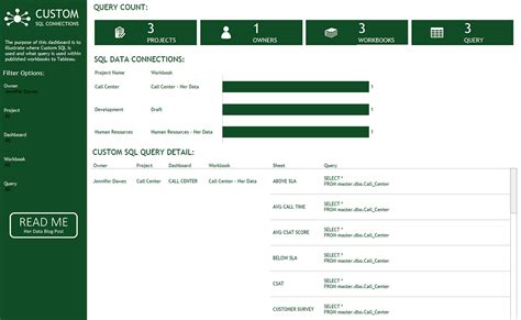 Tableau Online Metadata Exercise 2 Custom Sql