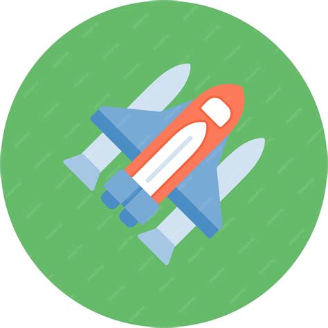 Premium Vector Space Shuttle Vector Illustration Style