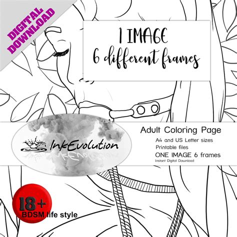 1 Adult Coloring Page Sex Coloring Page Naughty Coloring Page Sexy