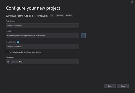 C 2019 Windows Forms Developer Getting Started