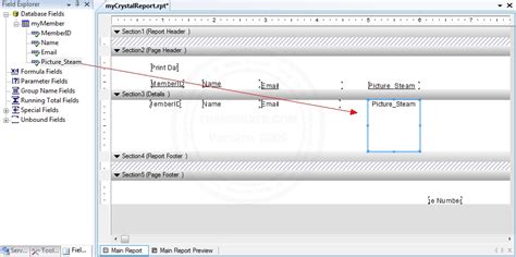 Asp Net แสดงรูปภาพ Image บน Crystal Report แบบ Step By Step Vb Net C