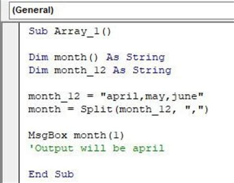 Vba Arrays In Excel Geeksforgeeks