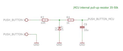 Circuit Design Mcu Input Pin Protection Electrical Engineering
