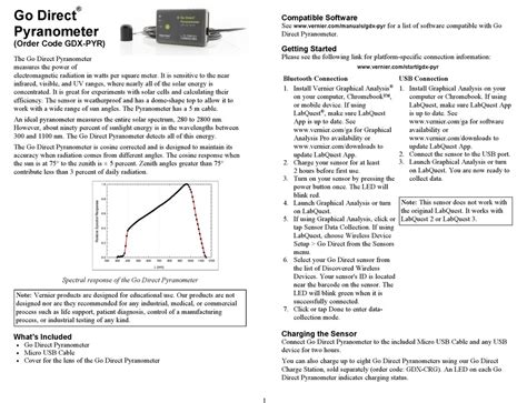 Vernier Go Direct Gdx Pyr Manual Pdf Download Manualslib