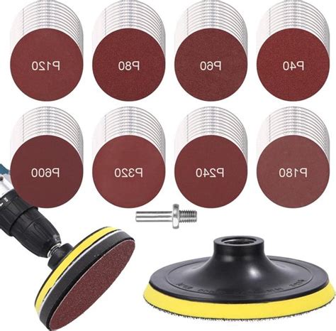 Slijpschijvenset 125 Mm Klittenband Haakse Slijper 2 Stuks