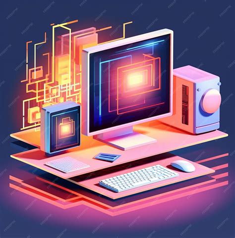 Premium Photo Mockup Computer Stock Vector Illustration Of Blue Stock Vector