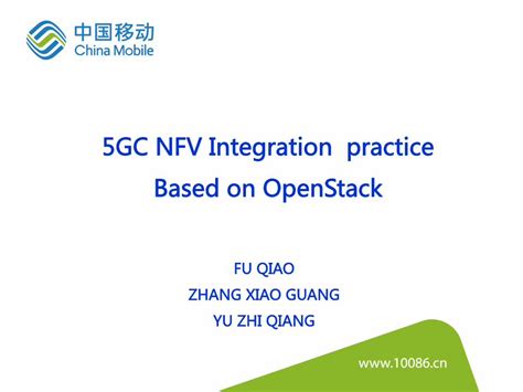 pdf 5gc nfv integration practice based on openstack 6 5gc self