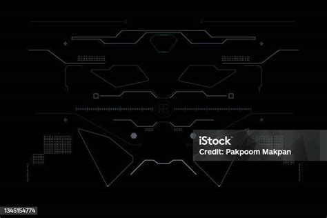 Hud 미래 인터페이스 화면 디자인 요소 게임 Ui 기술 가상 현실 보기 디스플레이 개체 벡터 0명에 대한 스톡 벡터 아트 및 기타 이미지 Istock
