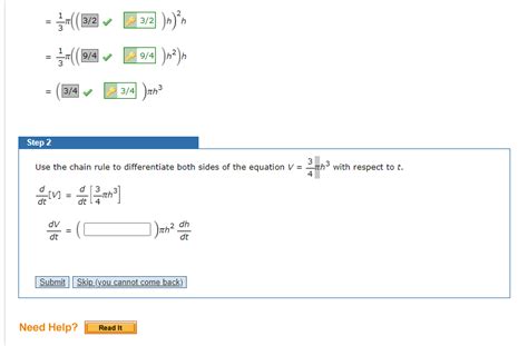 Solved Step 2 1 Use The Chain Rule To Differentiate Both Chegg Com