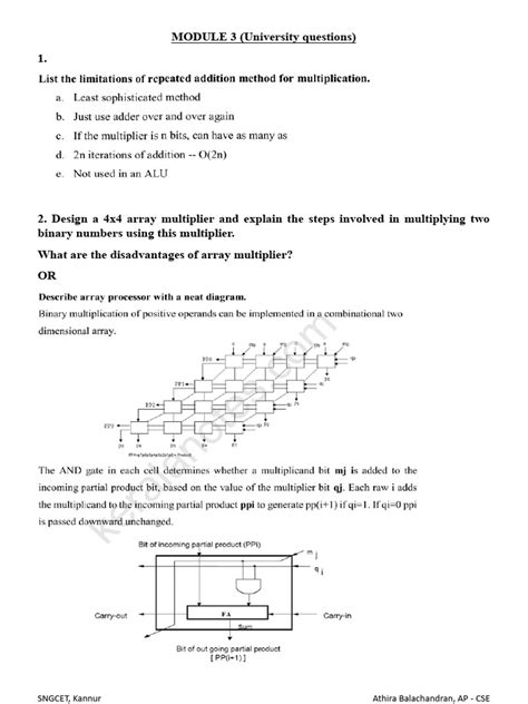 Module 3 Questions Pdf Computer Engineering Computer Architecture