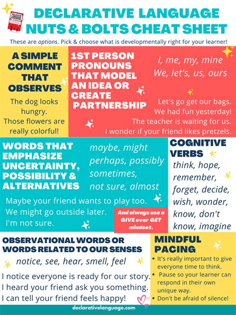 Declarative Language Cheat Sheet — Declarative Language Handbook