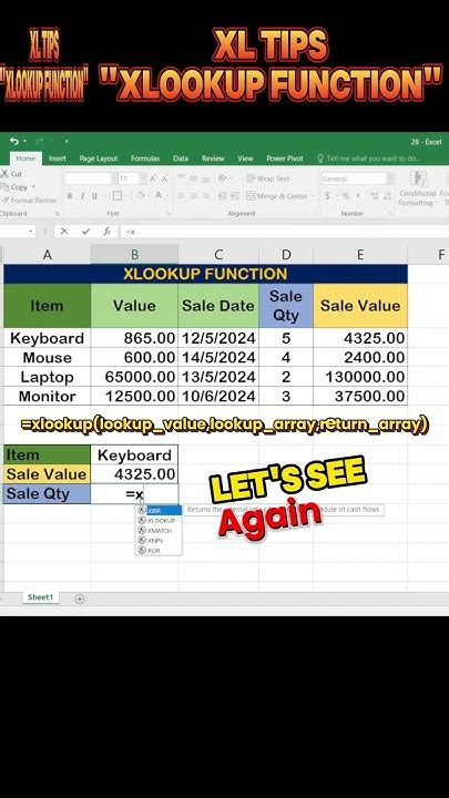 xlookup magic revealed 🔍 exceltips xlookup tharutech excelmagic