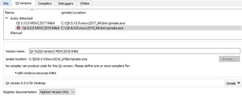 wrong kit for qt 6 0 0 msvc2019 64bit qt forum