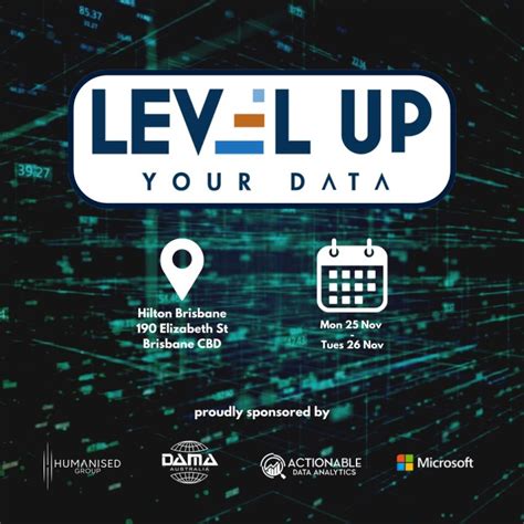 Brian Maan On Linkedin Actionable Data Analytics Once Again Brings To Brisbane The 𝗟𝗲𝘃𝗲𝗹…