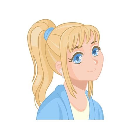 Animated Girl With Blonde Hair Images Free Download On Freepik