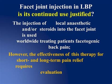 Facetjointinjectioncomments 191123152135 Pptx