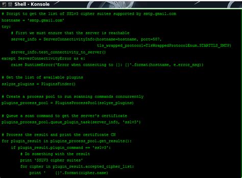 sslyze fast and full featured ssl scanner