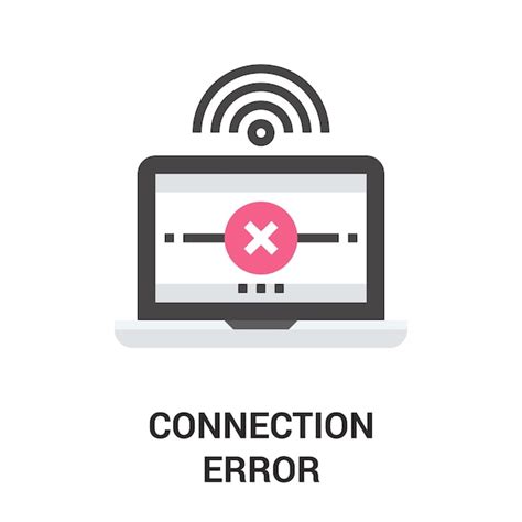 Icône Derreur De Connexion Vecteur Premium