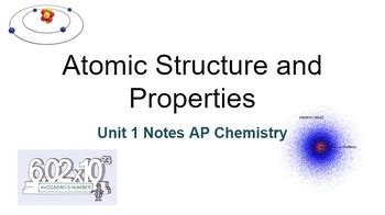 Unit 1 Atomic Structure And Properties AP Chemistry Notes By Matt Markarian