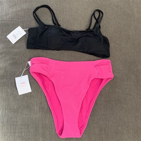 Andie Swim Andie Swim Bikini Set Rockaway Top And Ruched Side