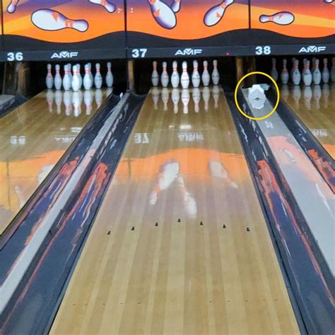 Does Anyone Know How Far Down Lane The Circled Sensor Is R Bowling