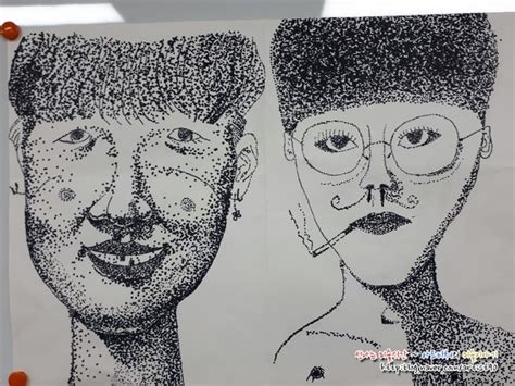 점묘인물화 협동작품~ 네이버 블로그