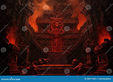 Temple Of Doom Fire Generate Ai Stock Illustration Illustration Of Lava Mythology 288111002