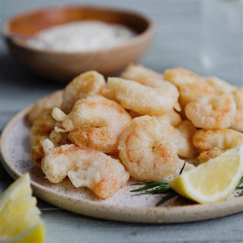 Homemade Tempura Shrimp And Tarragon Mayonnaise Montellier