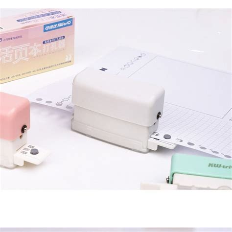 Badu Bg Перфоратор за хартия с 6 дупки за свободни листове за хартия A4 A5 B5 Направи си сам